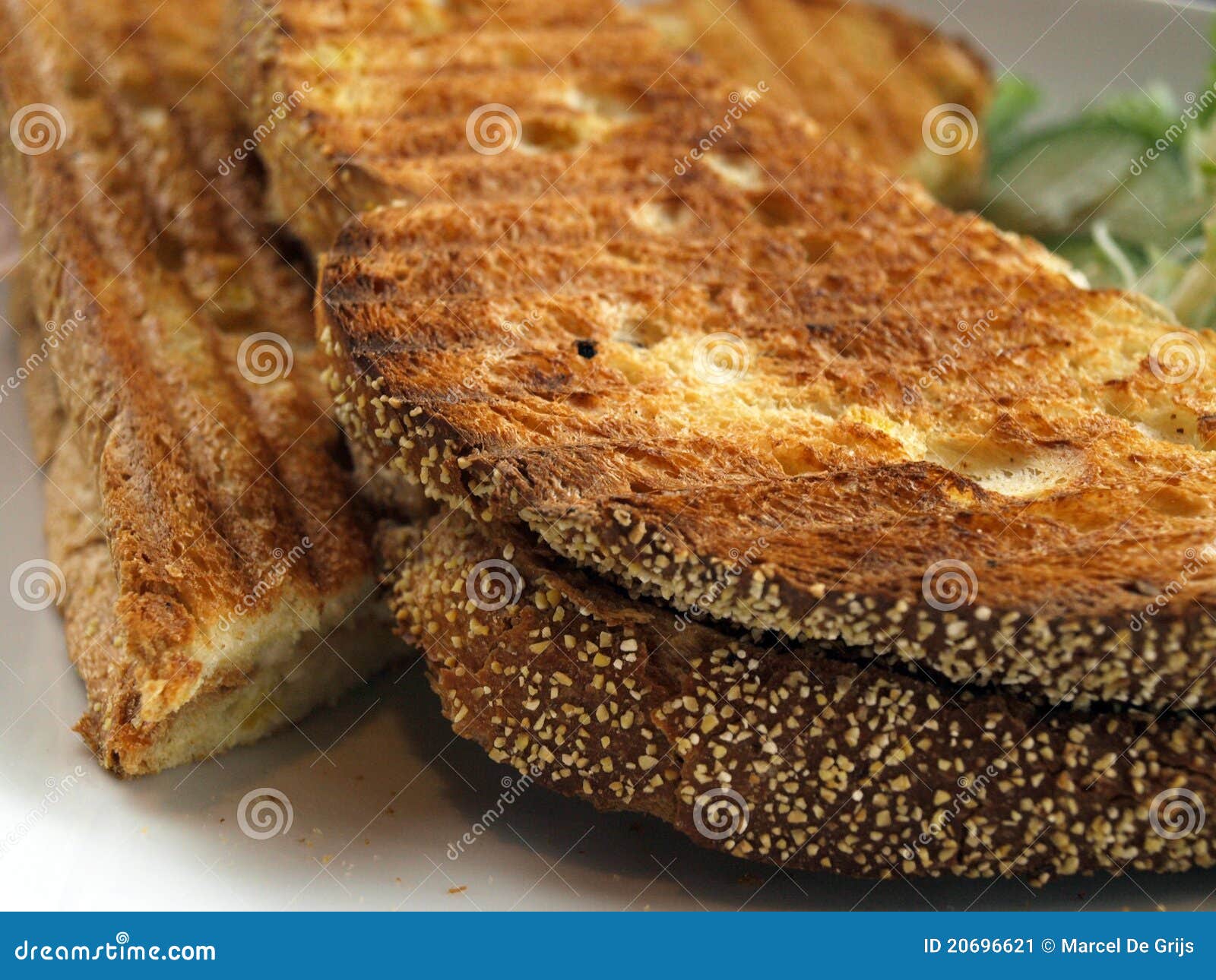 Toasted bread stock image. Image of tosti, macro, bread - 20696621