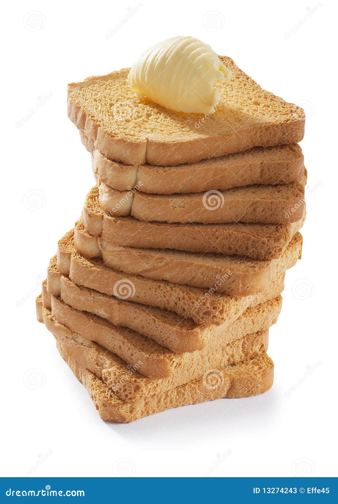 Toasted Bread With Serrano Ham And Fresh Cheese Royalty-Free Stock ...