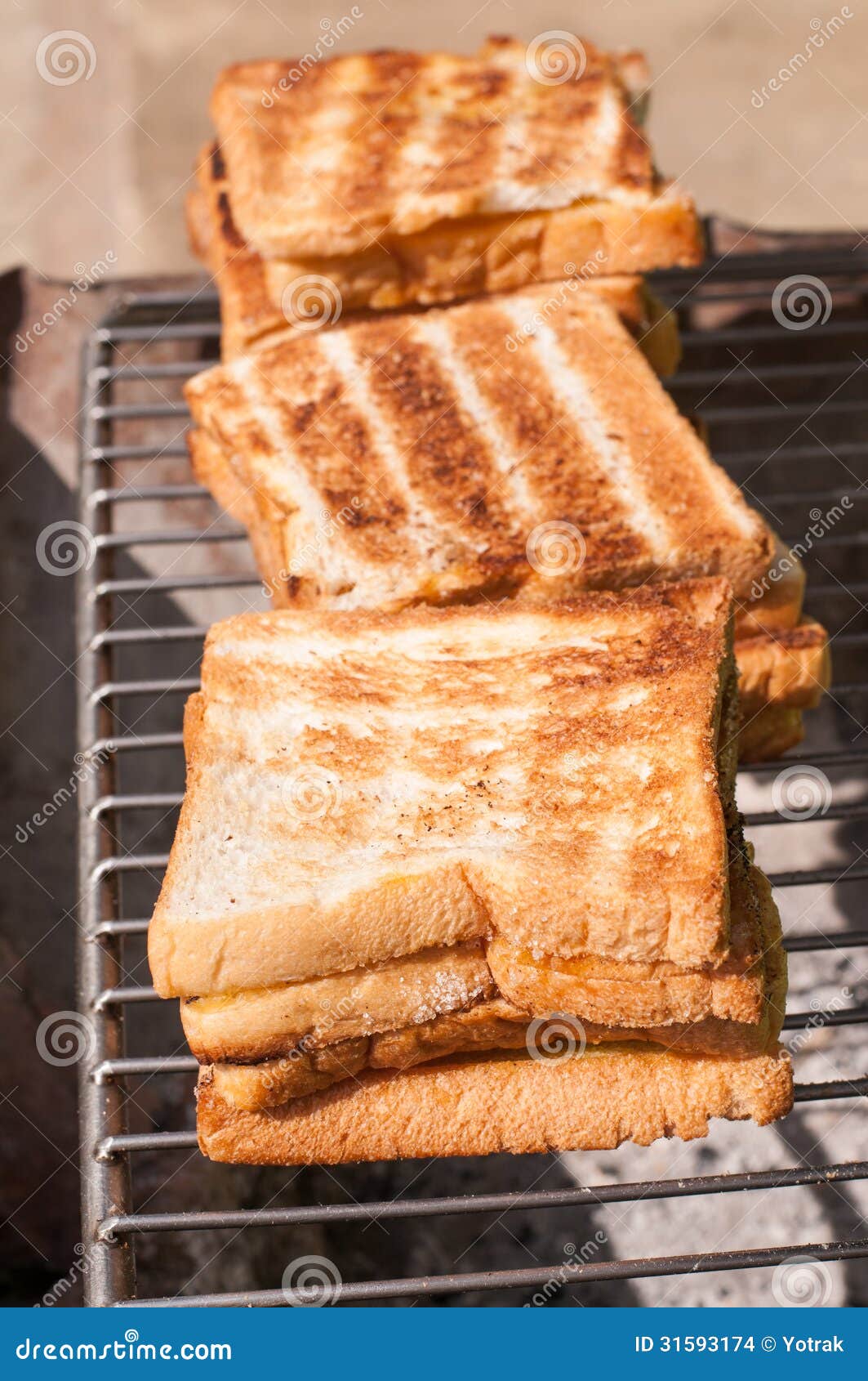 Toasted bread stock photo. Image of dining, yellow, plate - 31593174