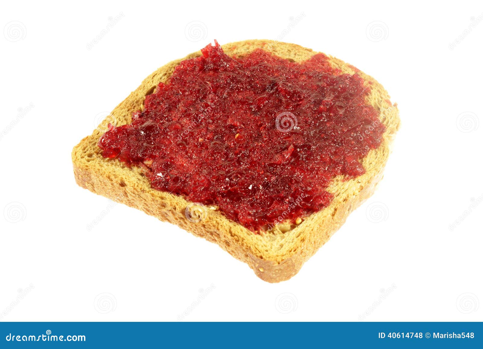 Toasted bread with jam stock photo. Image of bread, breakfast - 40614748