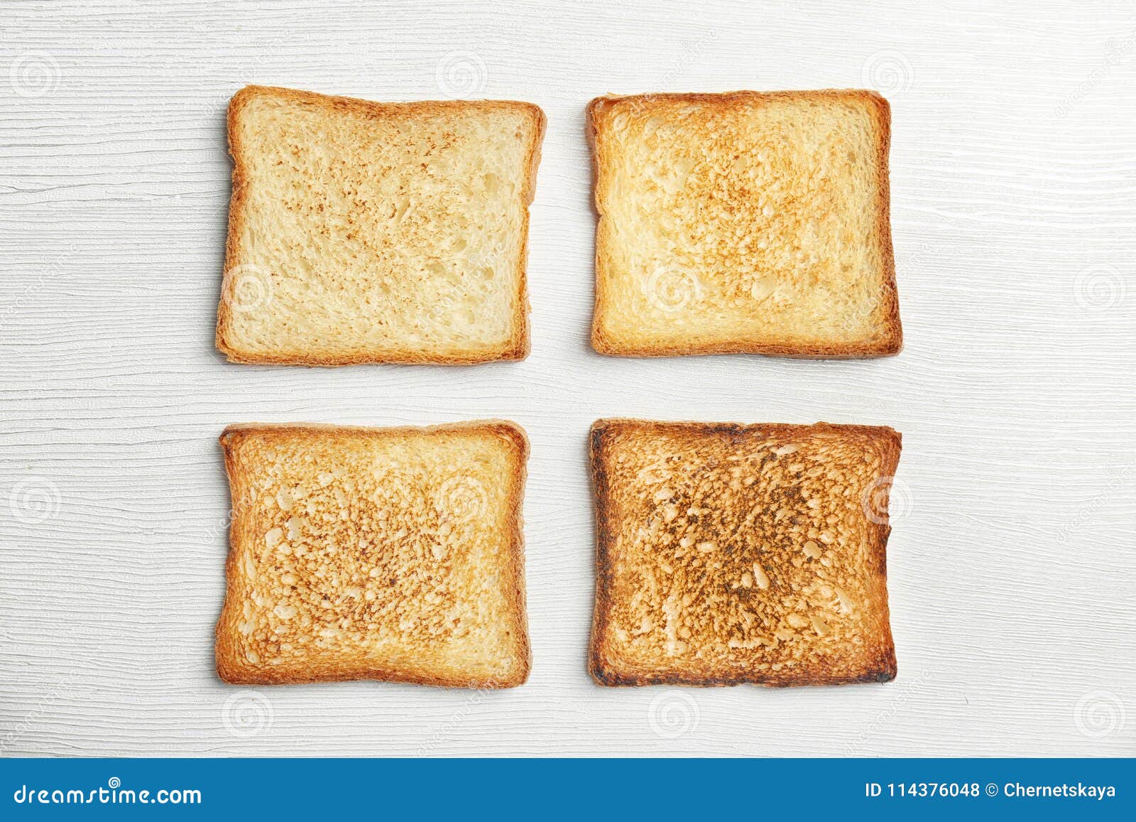 Toasted Bread on Light Background Stock Photo - Image of healthy ...