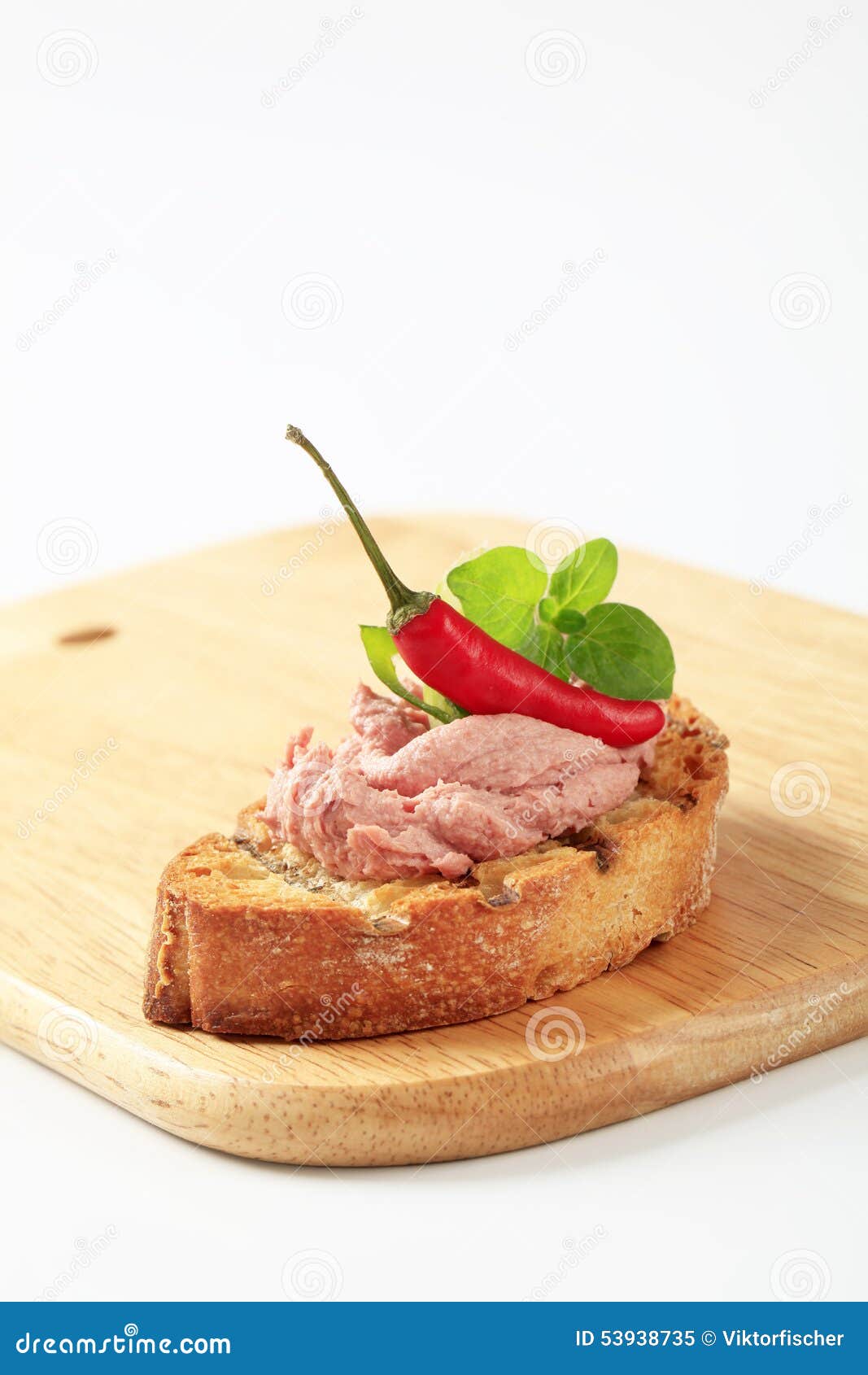 Toasted bread with pate stock image. Image of board, mousse - 53938735