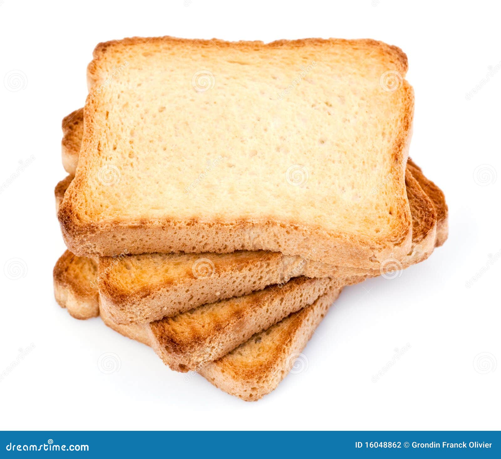 Toasted bread slices stock photo. Image of background - 16048862