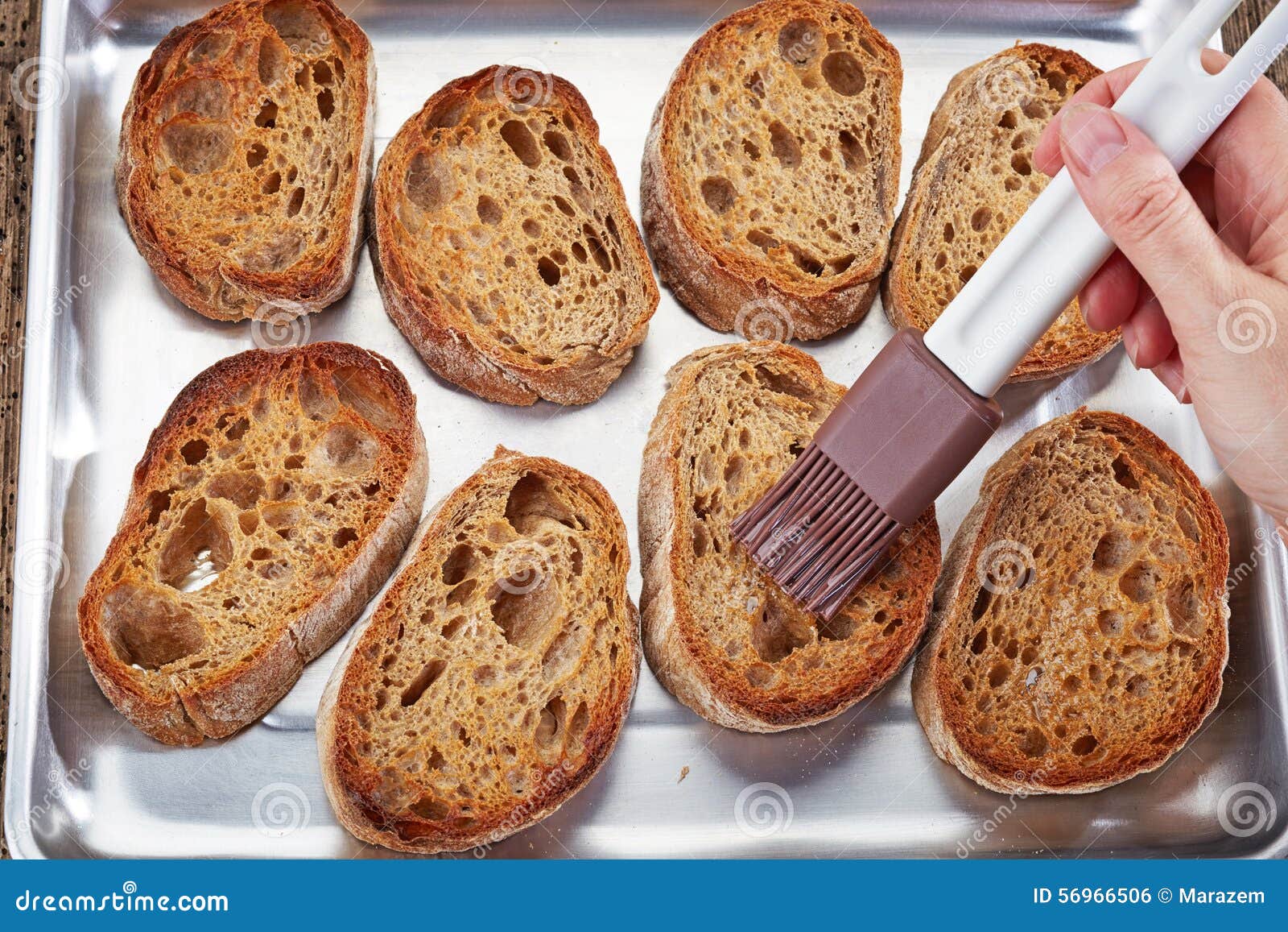 Toasted bread slices stock photo. Image of sheet, food - 56966506