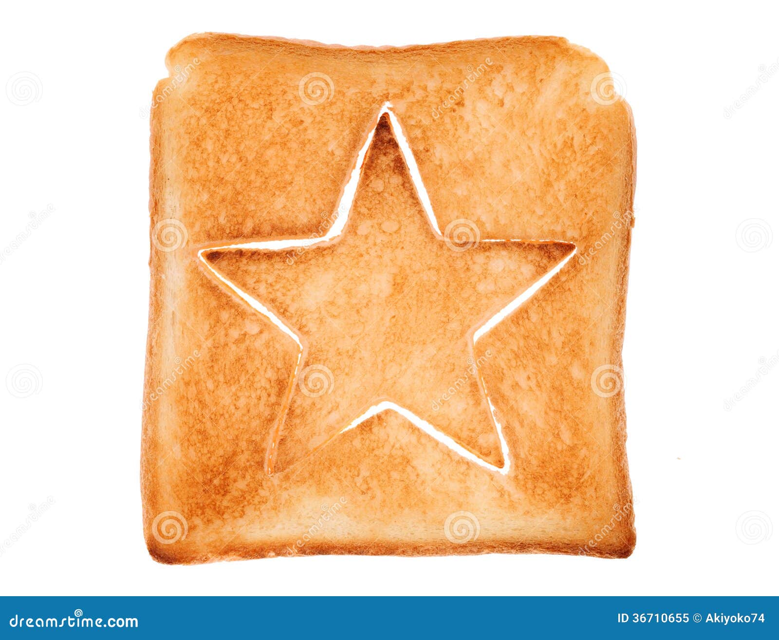 Toasted Bread with Star Shape Stock Image - Image of grain, baker: 36710655