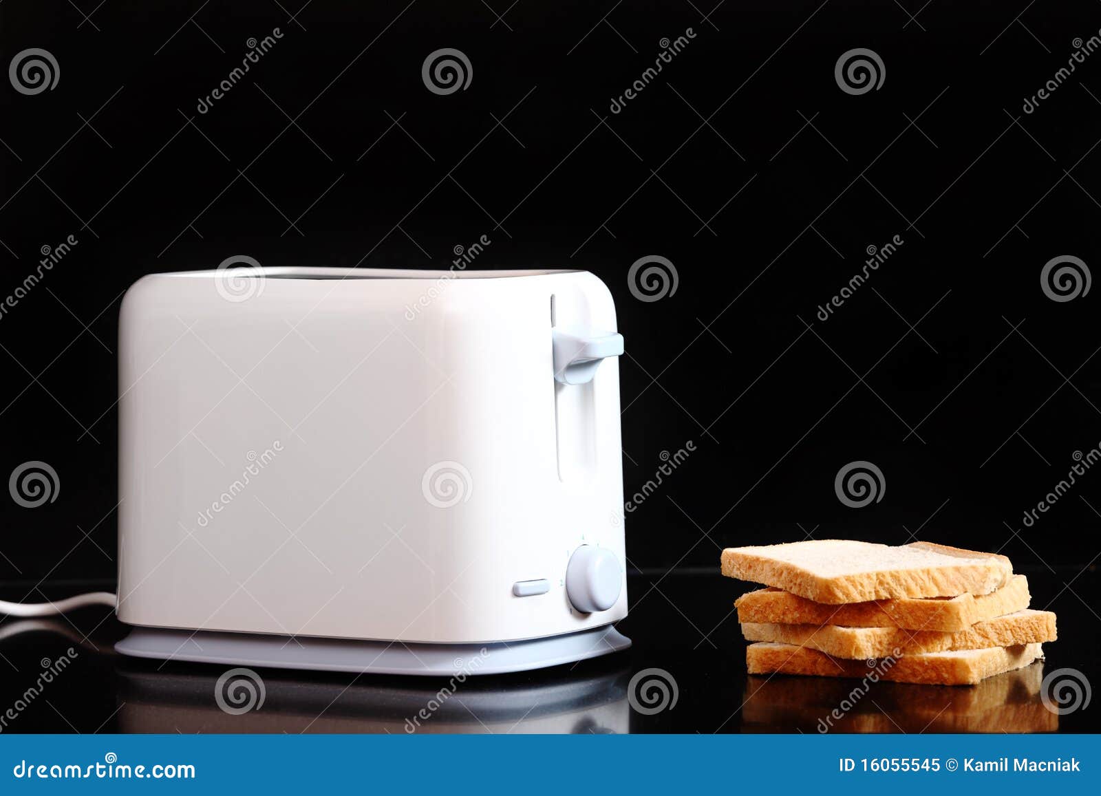 Toasted bread and toaster stock image. Image of crust - 16055545