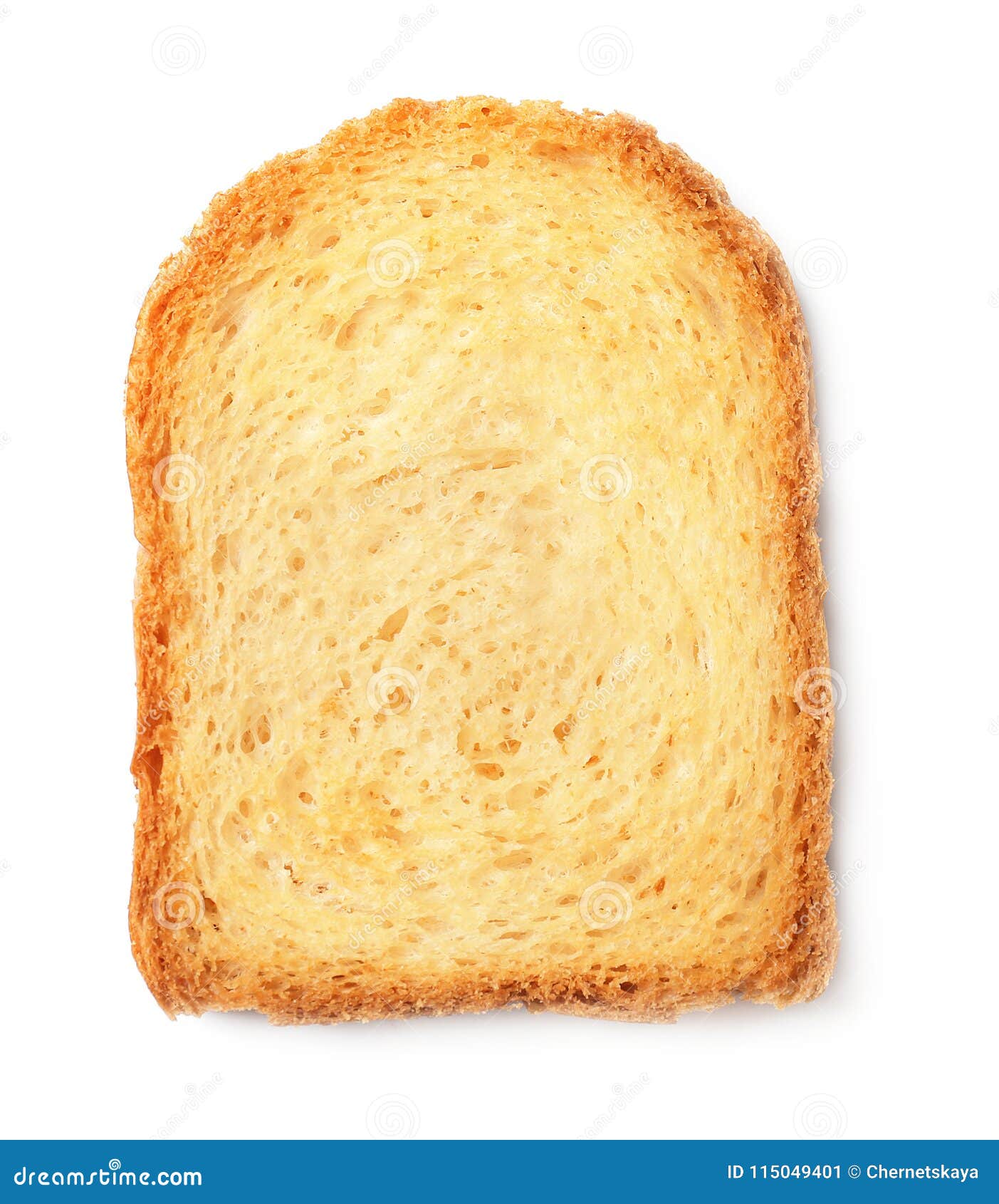 Toasted Bread on White Background Stock Image - Image of crust, meal ...