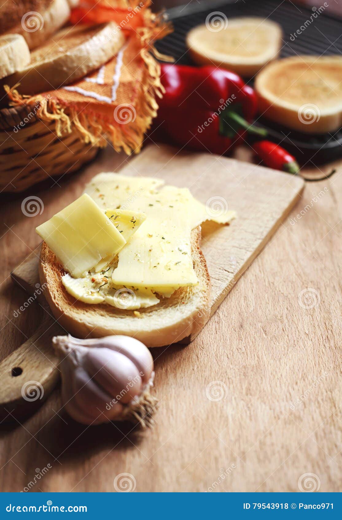 Toasted Cheese Sandwiches on the Table Stock Photo - Image of bread ...