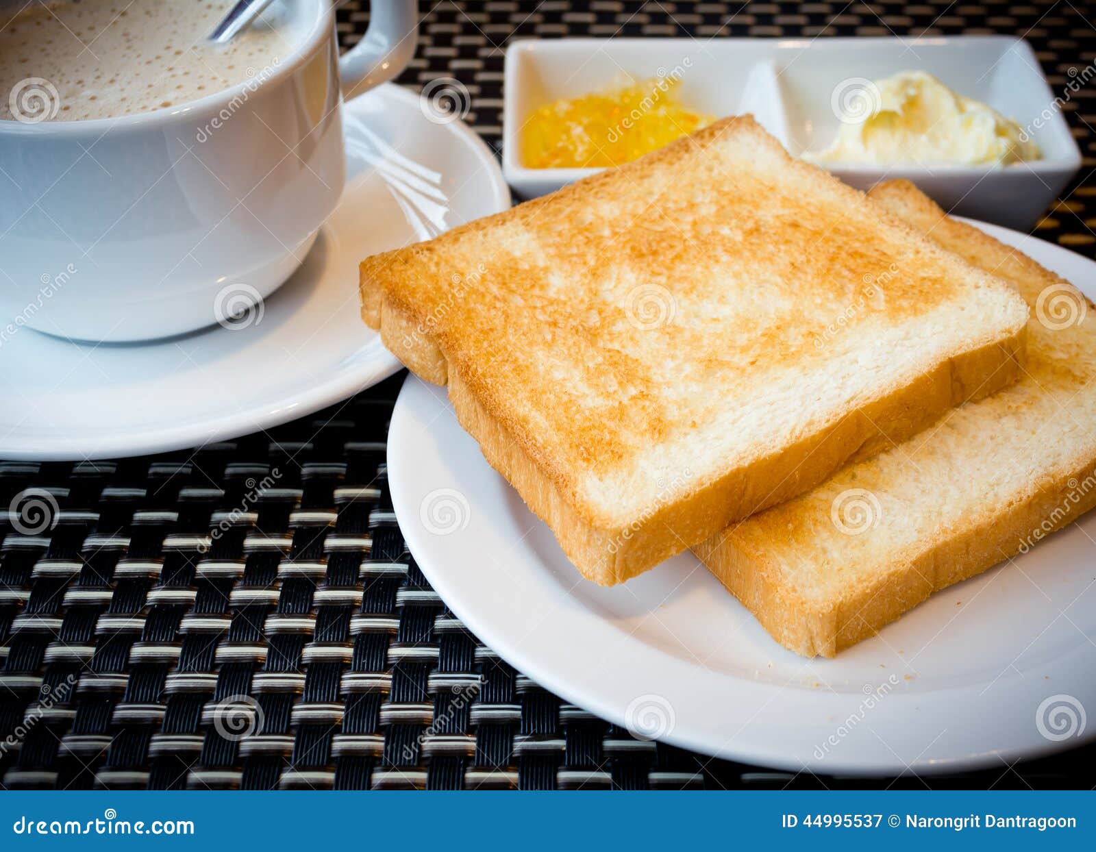 Toasted and coffee stock image. Image of drink, meal - 44995537