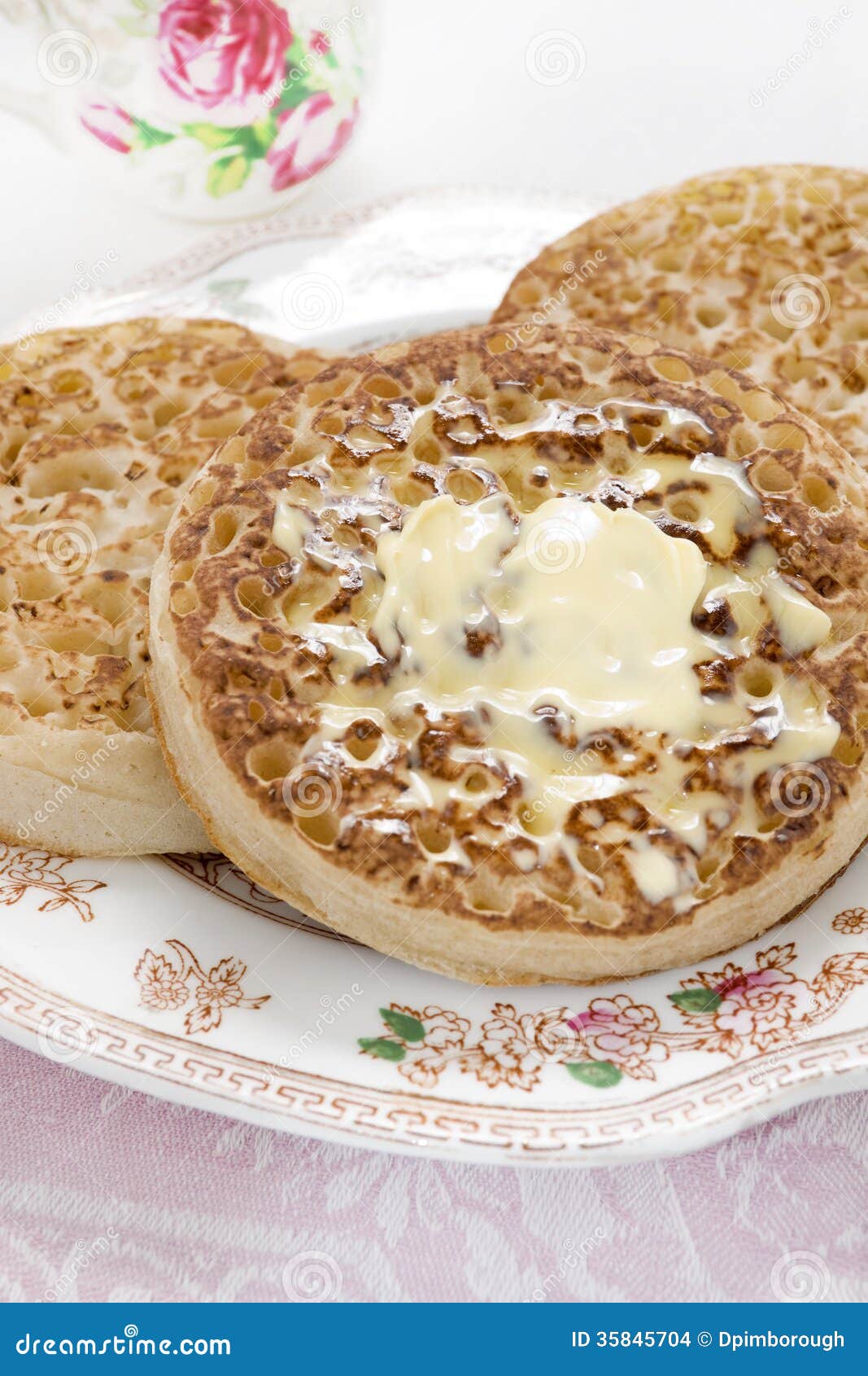 Toasted crumpets stock photo. Image of british, toasted - 35845704
