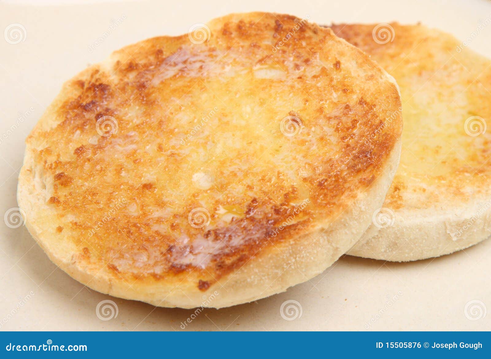 Toasted English Muffin Royalty Free Stock Image - Image: 15505876