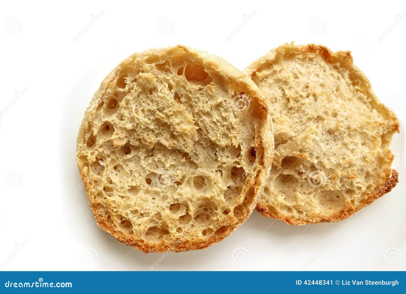 Toasted English Muffin stock image. Image of toasted - 42448341