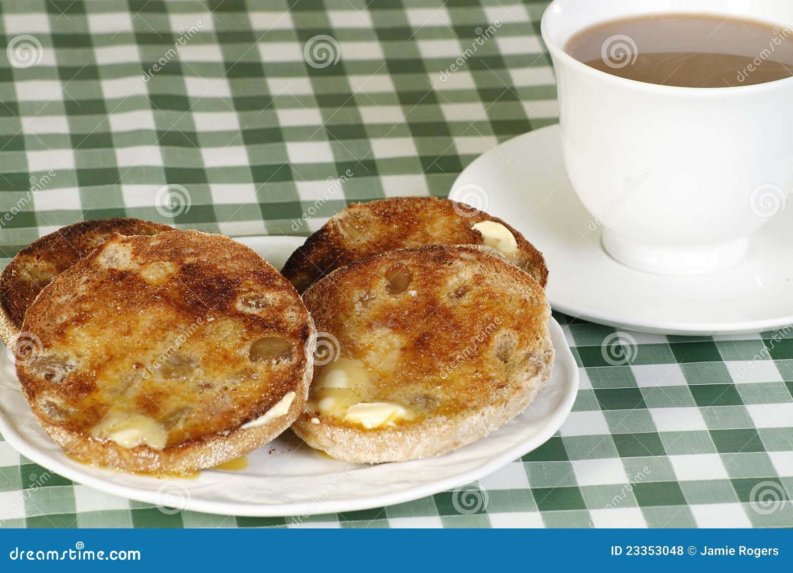 Toasted muffins stock photo. Image of slice, breakfast - 23353048