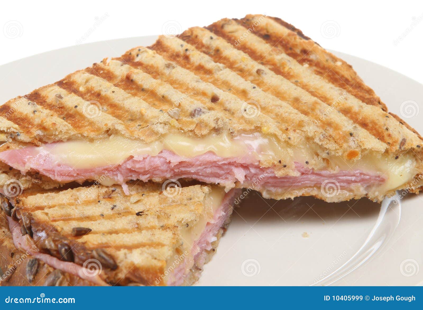 Toasted Pressed Sandwich or Panini Stock Image - Image of meal, lunch ...