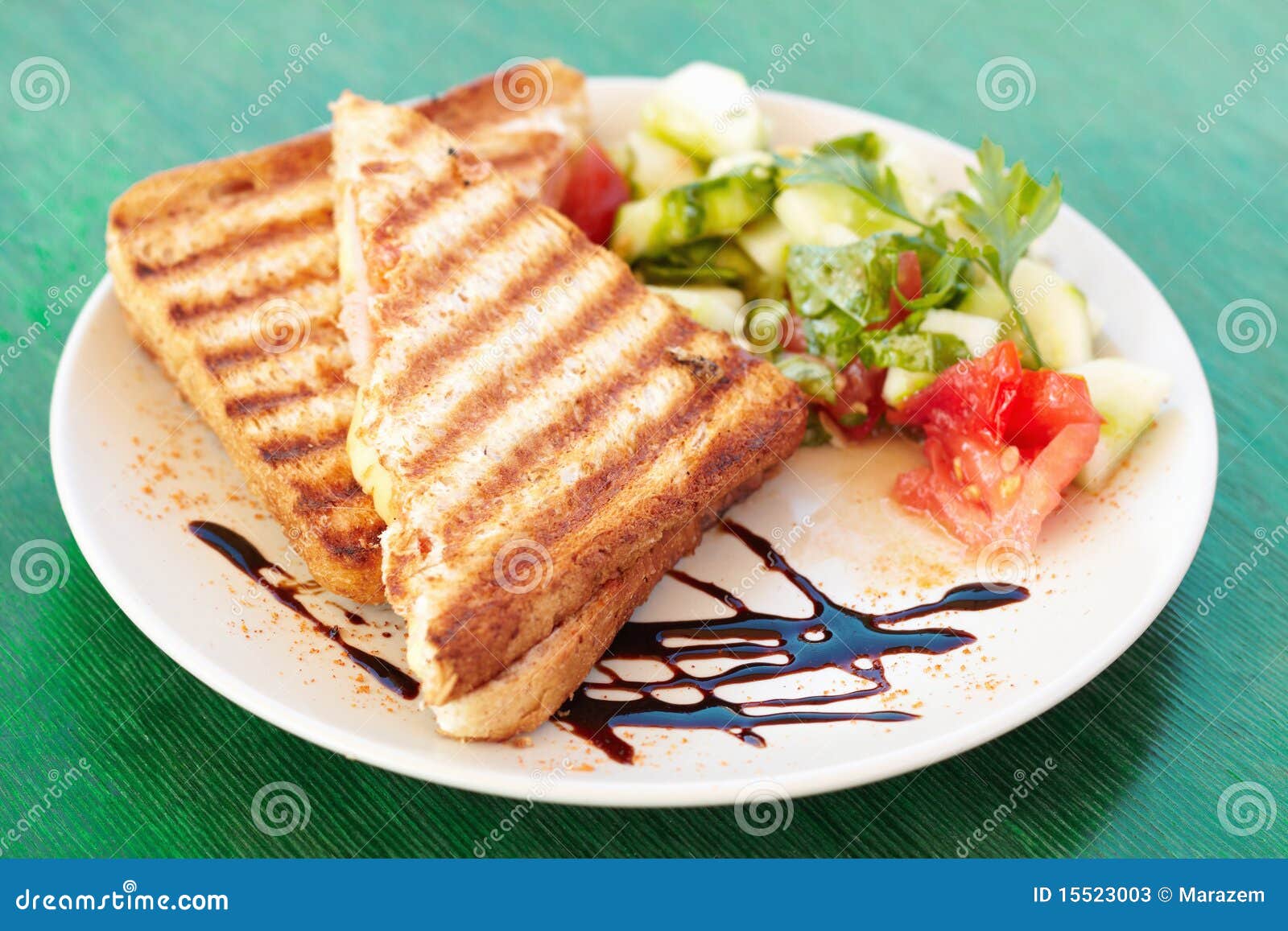 Toasted sandwich stock image. Image of green, refreshment - 15523003