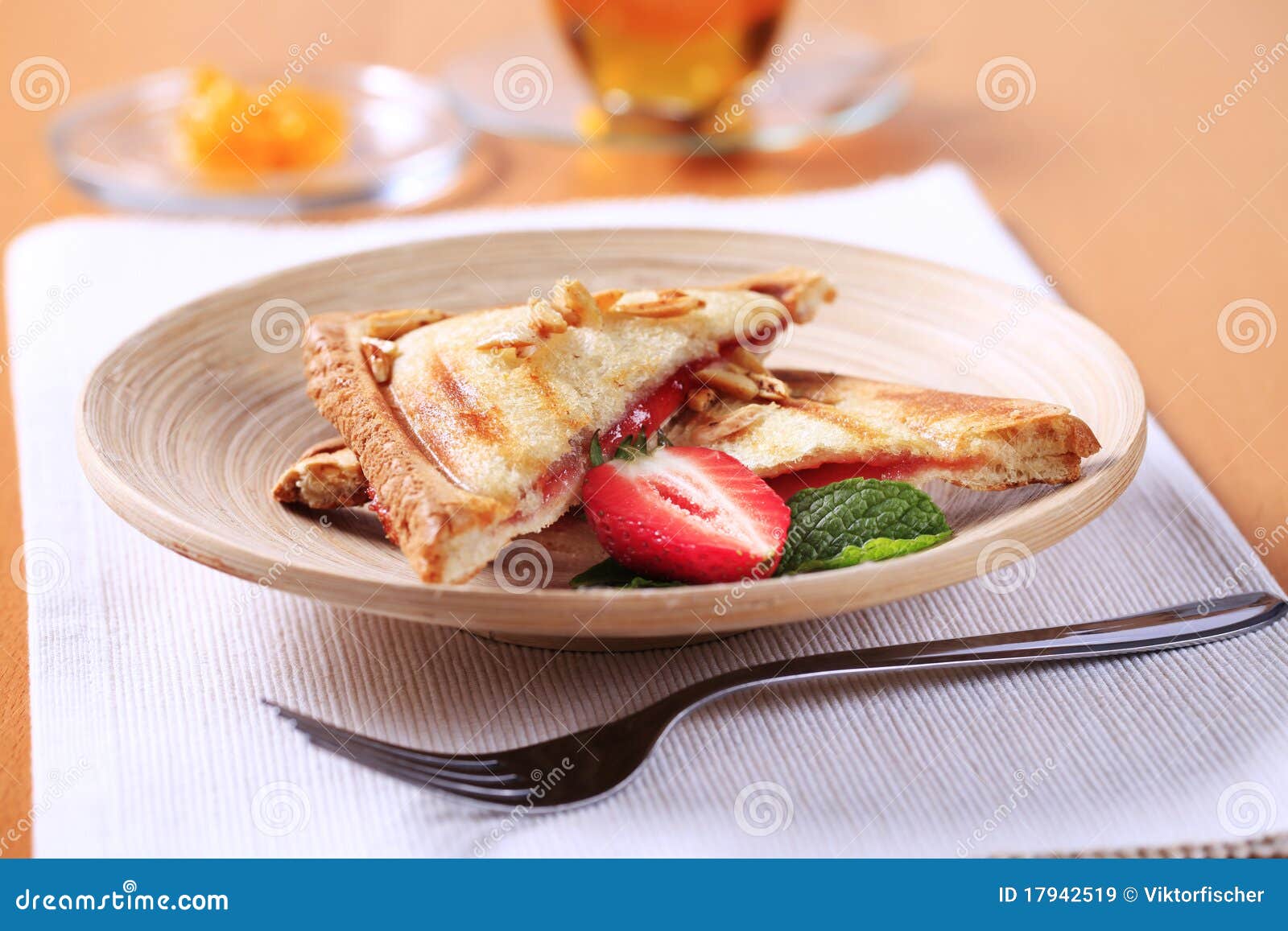 Toasted sandwich stock image. Image of preserve, plate - 17942519
