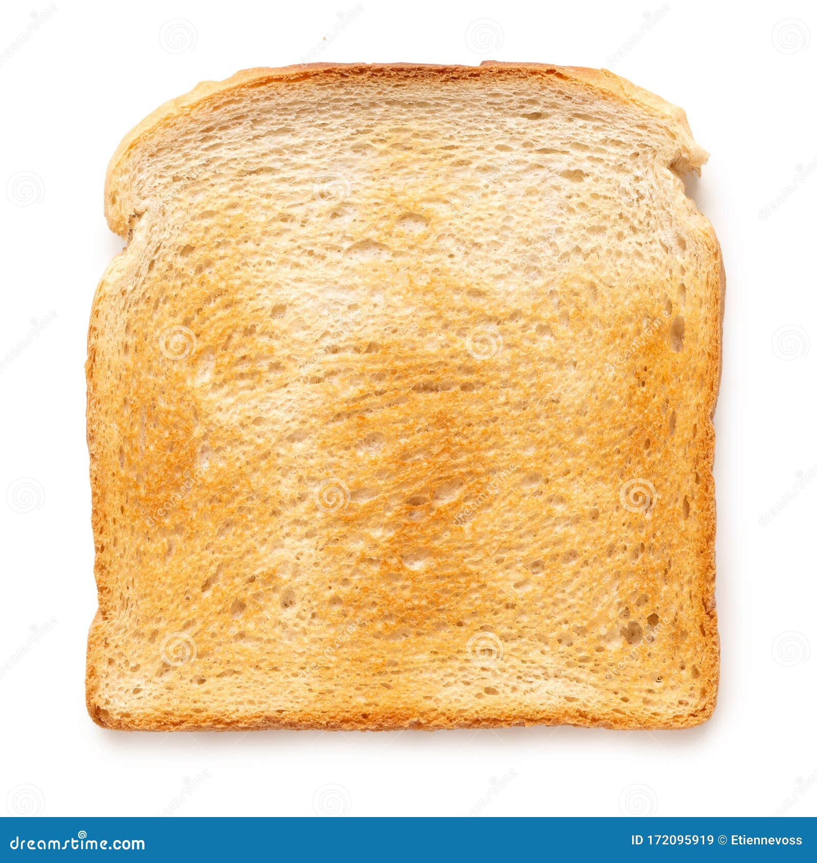 Toasted Slice of White Bread Stock Image - Image of sliced, square ...