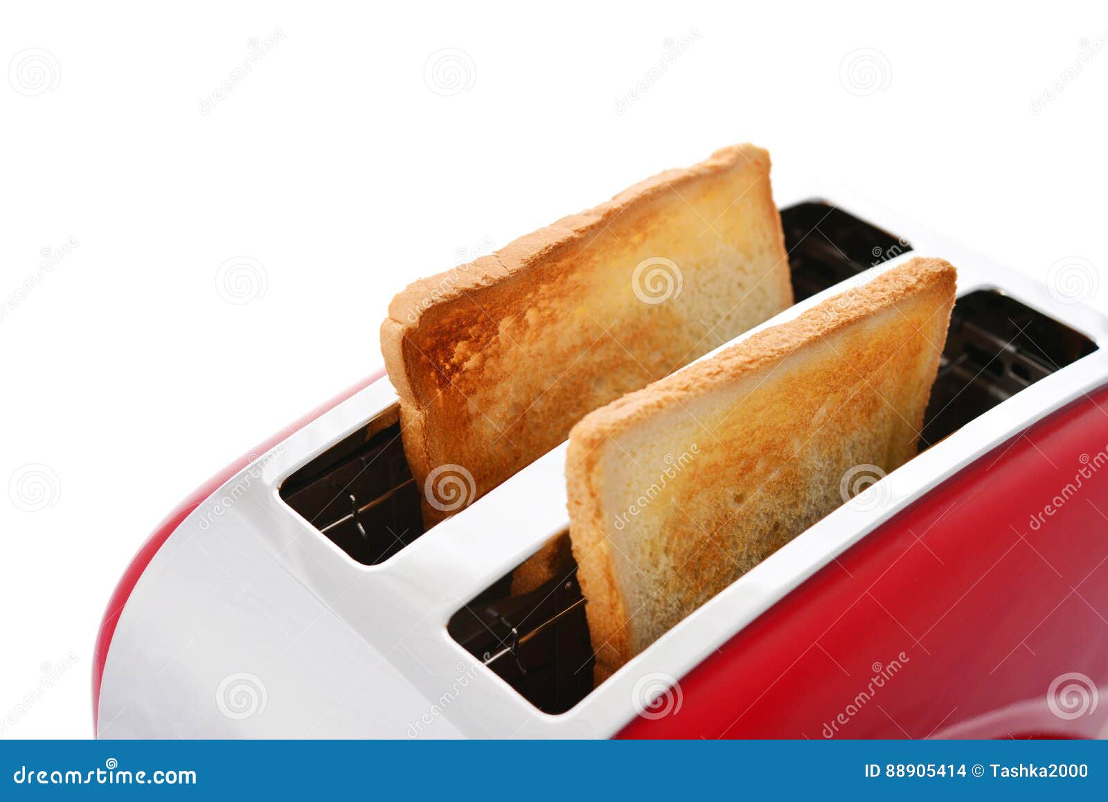 Toaster with bread stock photo. Image of utensil, push - 88905414