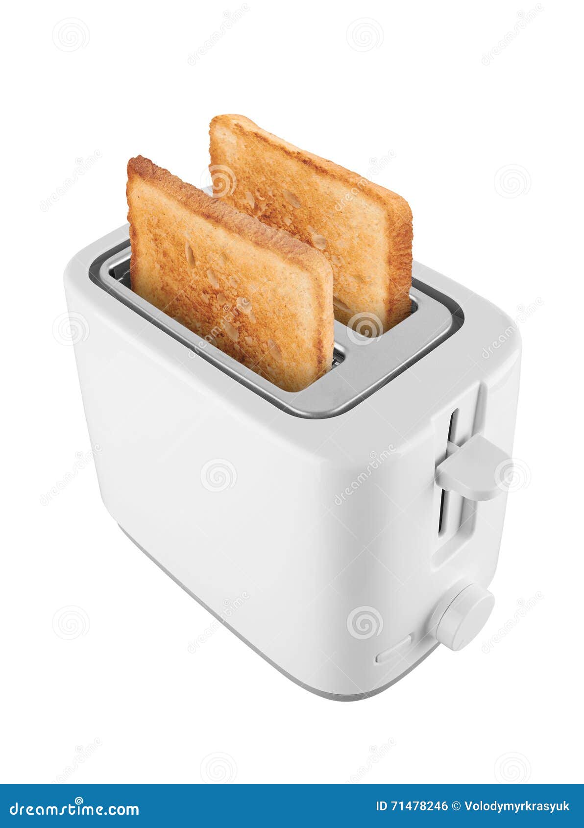 Toaster mit Toast stockfoto. Bild von schnell, hintergrund - 71478246