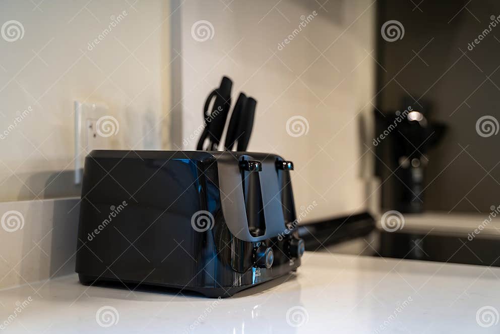 Toaster in a Modern Kitchen Stock Photo - Image of usability ...