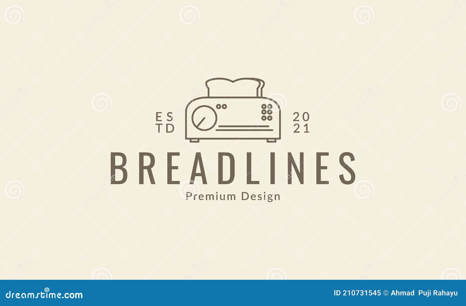 Toaster Modern Lines Logo Design Vector Icon Symbol Illustration Stock ...