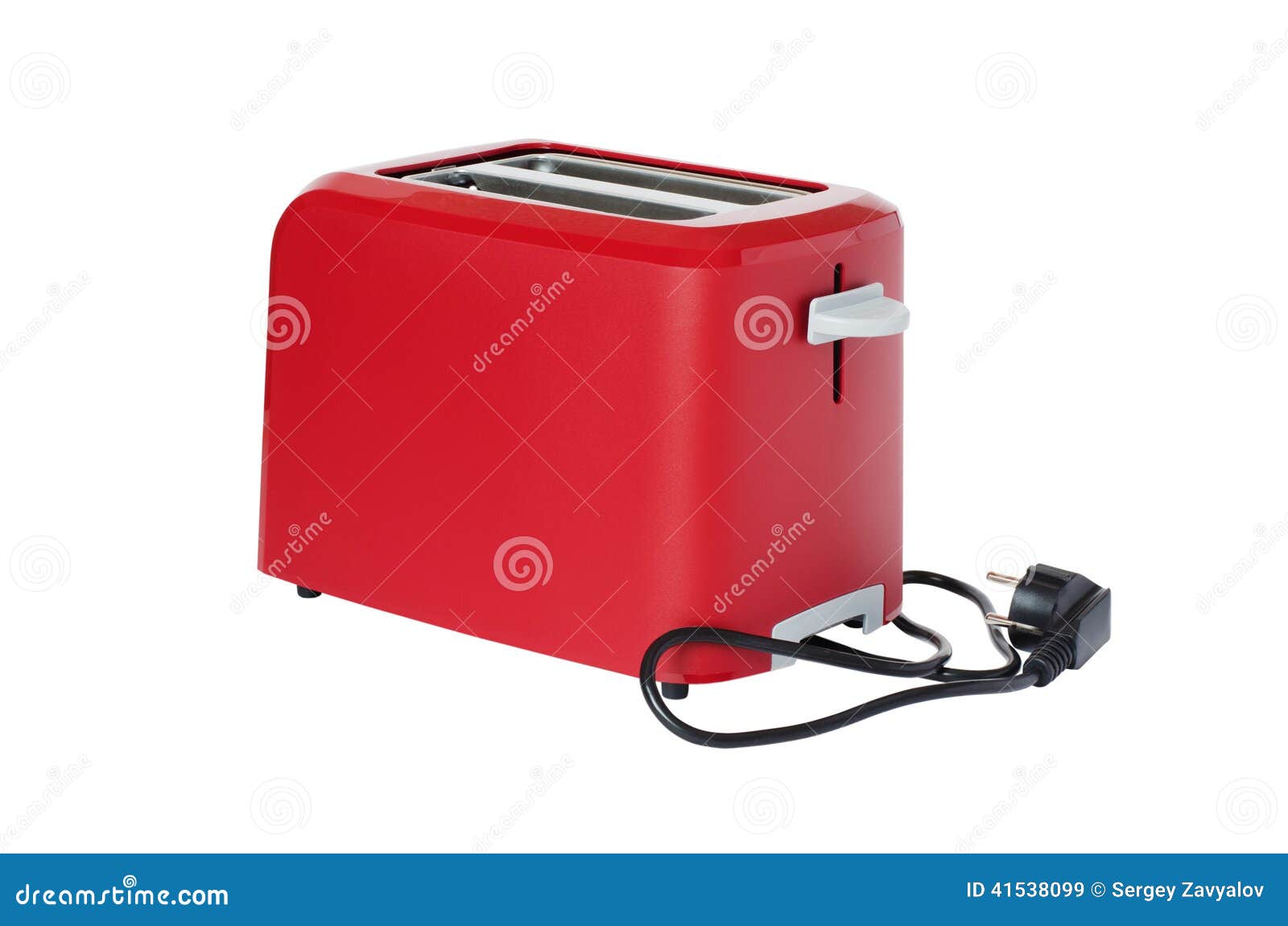 Toaster of red colour stock image. Image of technology - 41538099