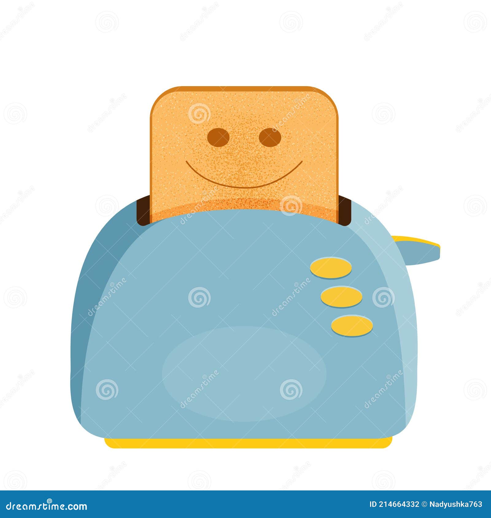 Smiling Bread Slice Cartoon Character Holding A Sign With Text Eco ...