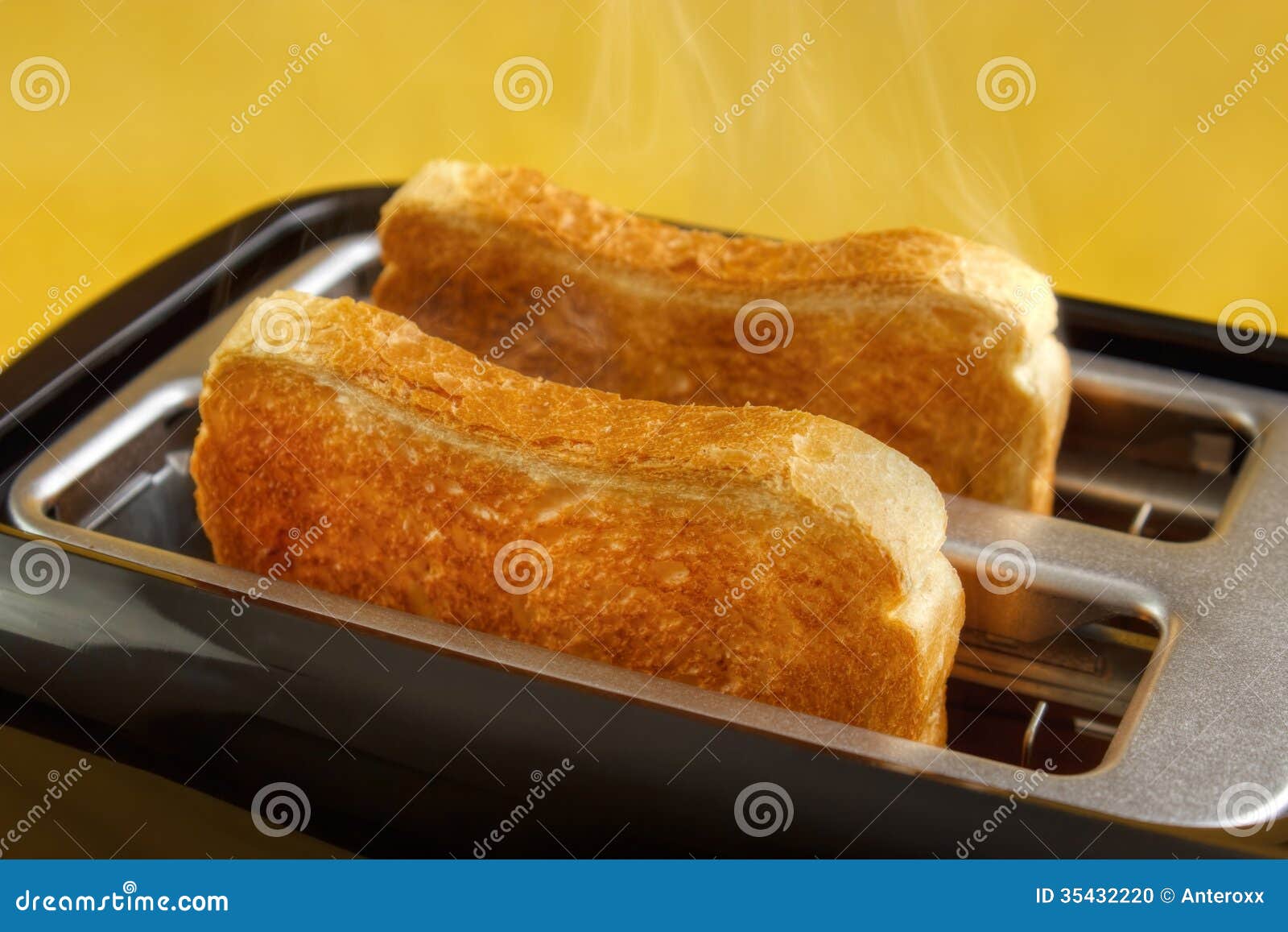 Toaster with toasts stock photo. Image of device, equipment - 35432220