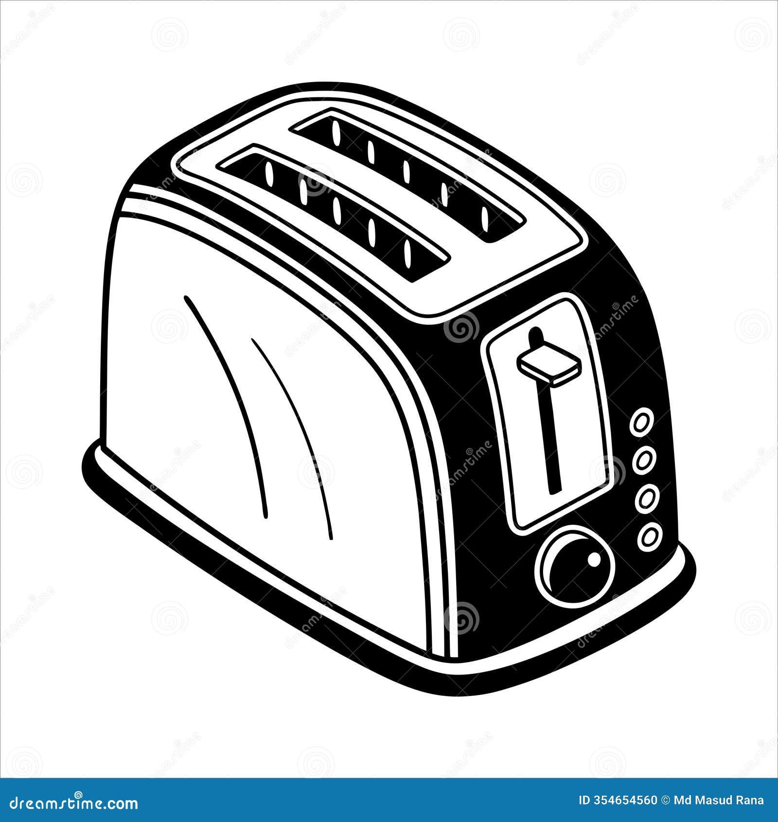 Toasters Icons Silhouettes stock illustration. Illustration of drawing ...