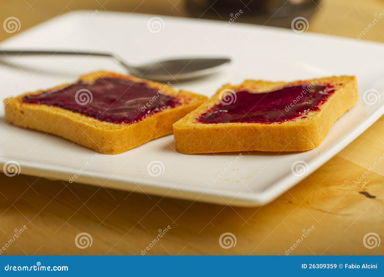 Toasts with jam stock image. Image of healthy, cooking - 26309359