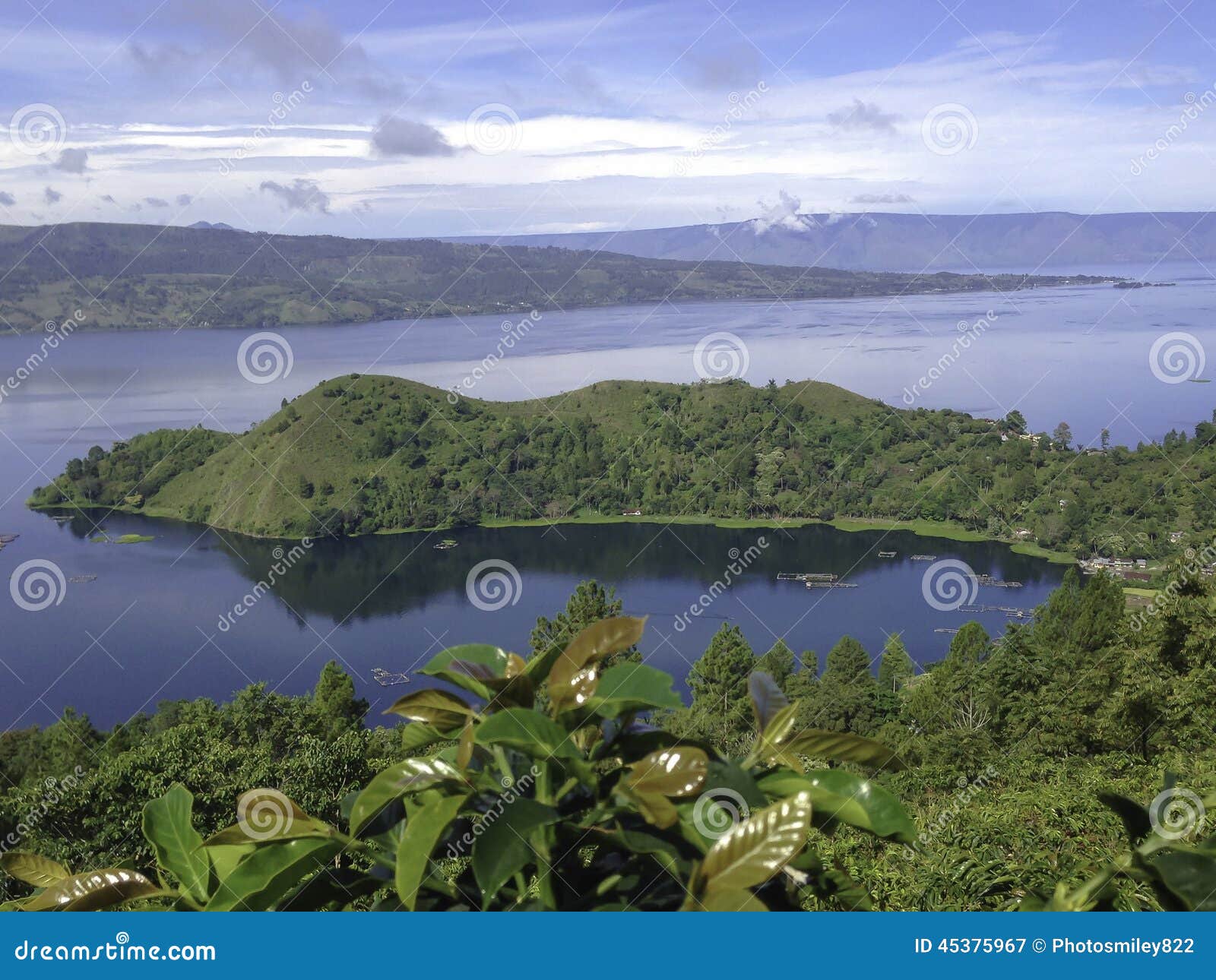 Toba lake stock image. Image of lake, indonesia, volcano - 45375967