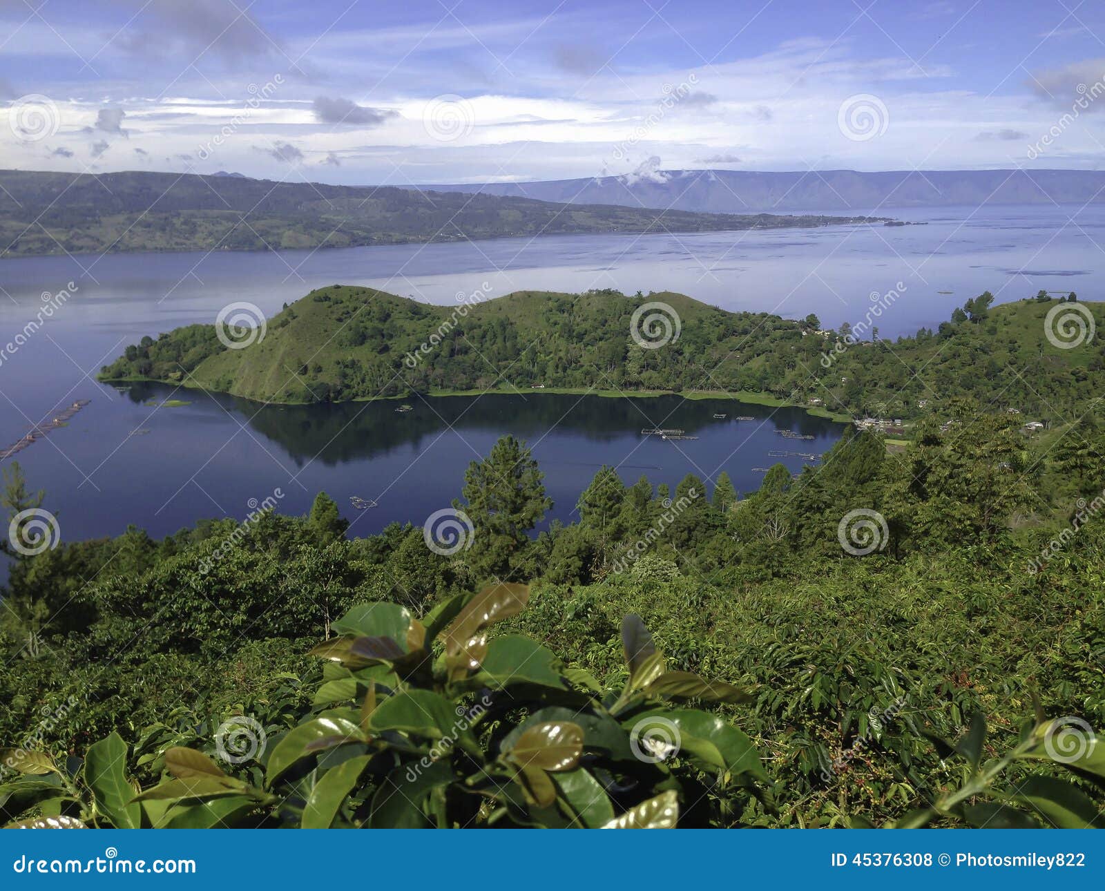 Toba lake stock photo. Image of indonesia, volcano, tourism - 45376308
