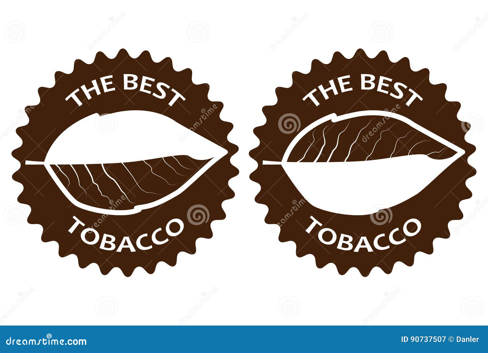Tobacco the best sticker stock vector. Illustration of cultivation ...