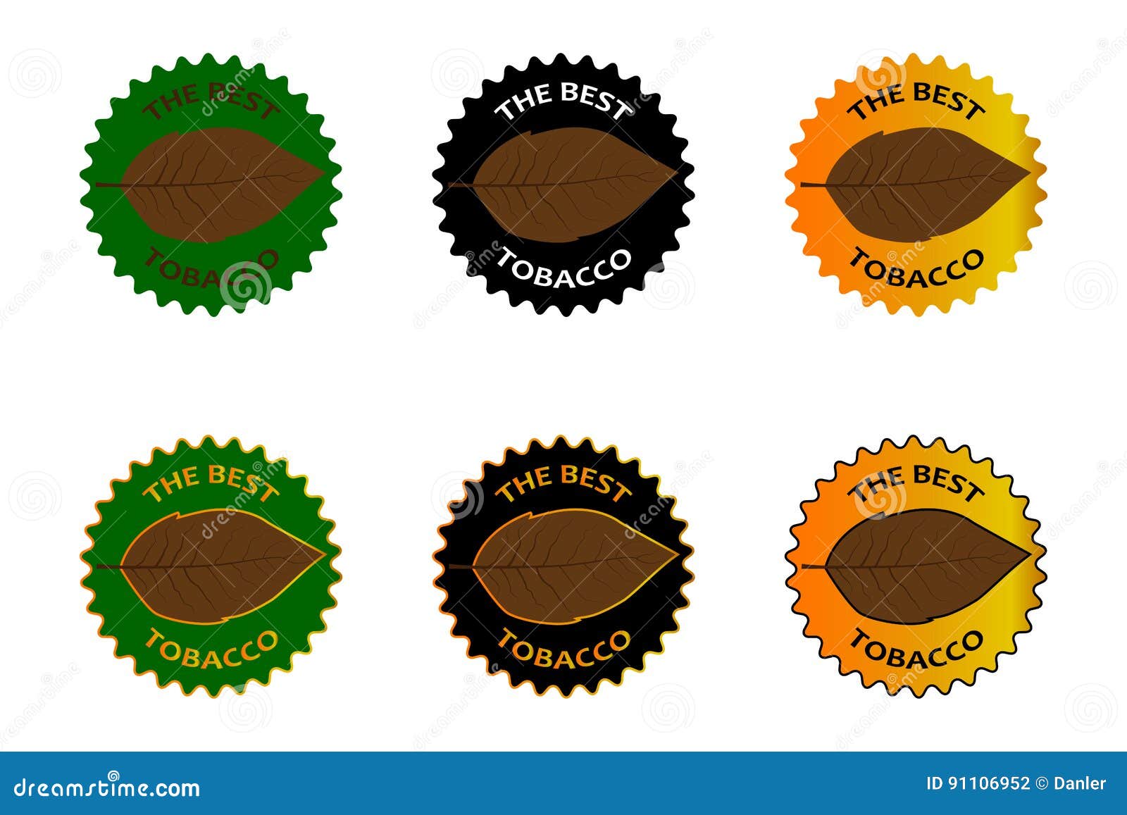 Tobacco the best sticker stock vector. Illustration of agriculture ...