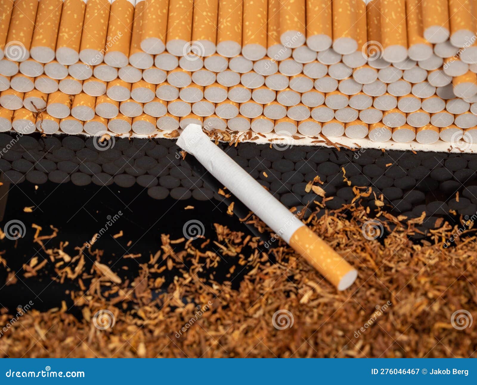 Tobacco and Cigarette Cases. Cigarettes and Tobacco Stock Image - Image ...