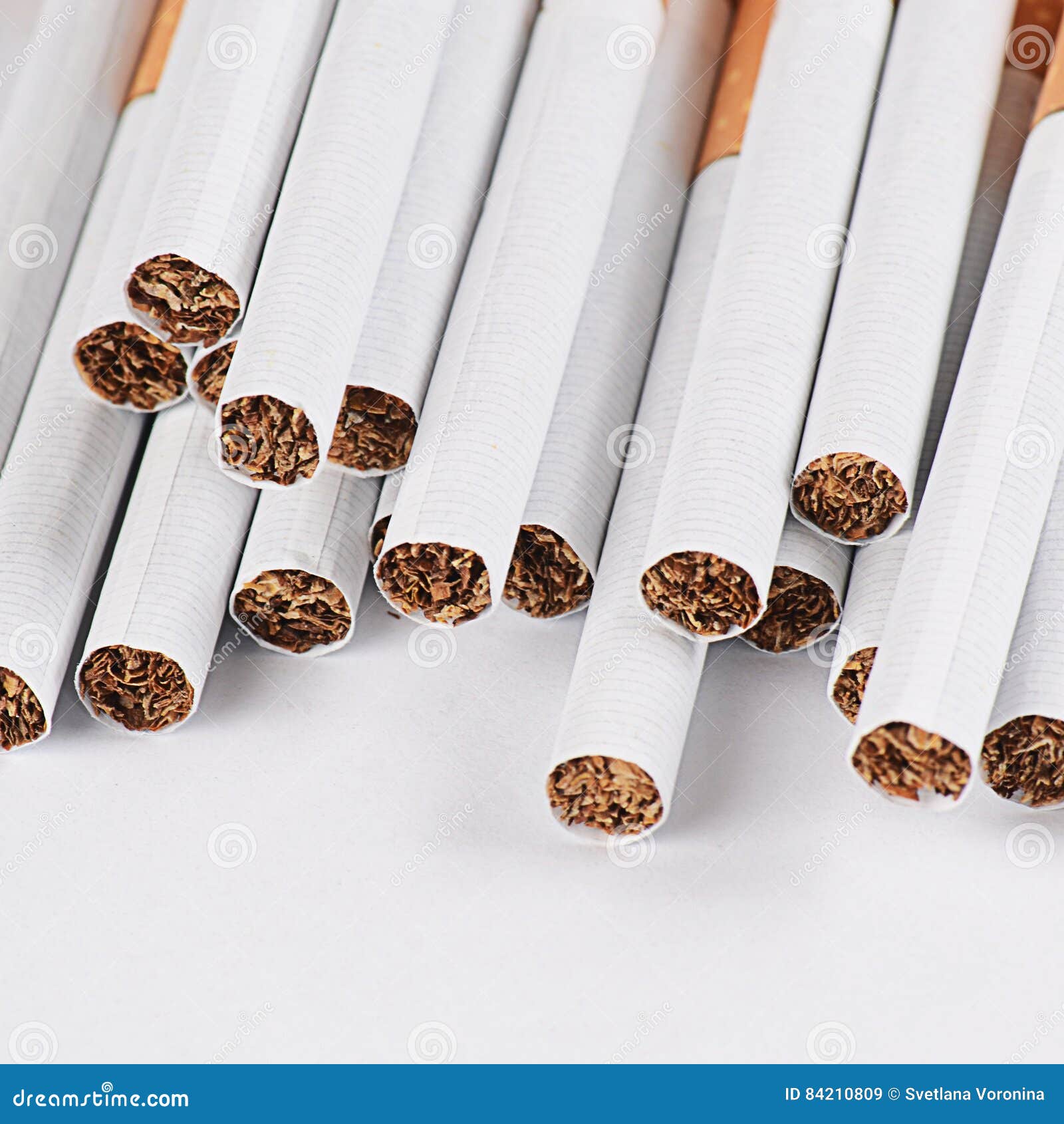 Tobacco Cigarettes Background or Texture Stock Image - Image of open ...