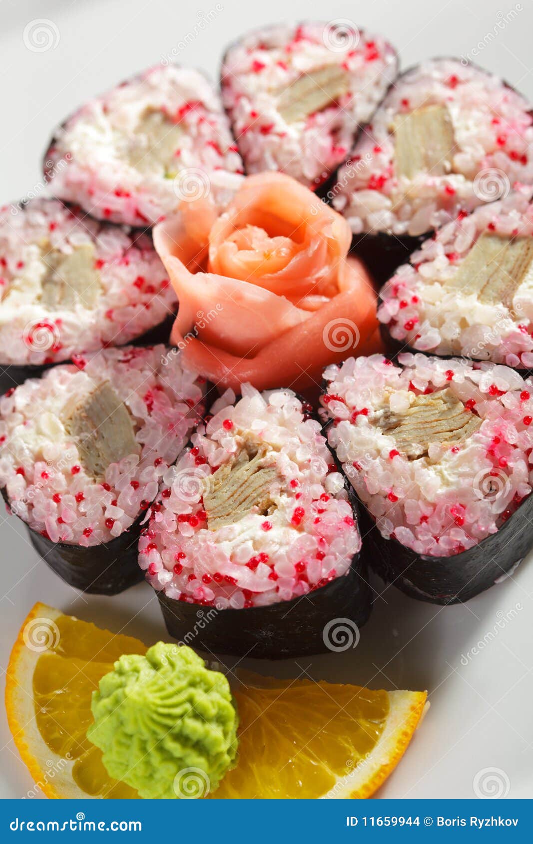 Tobiko Roll stock photo. Image of japan, flying, nori - 11659944