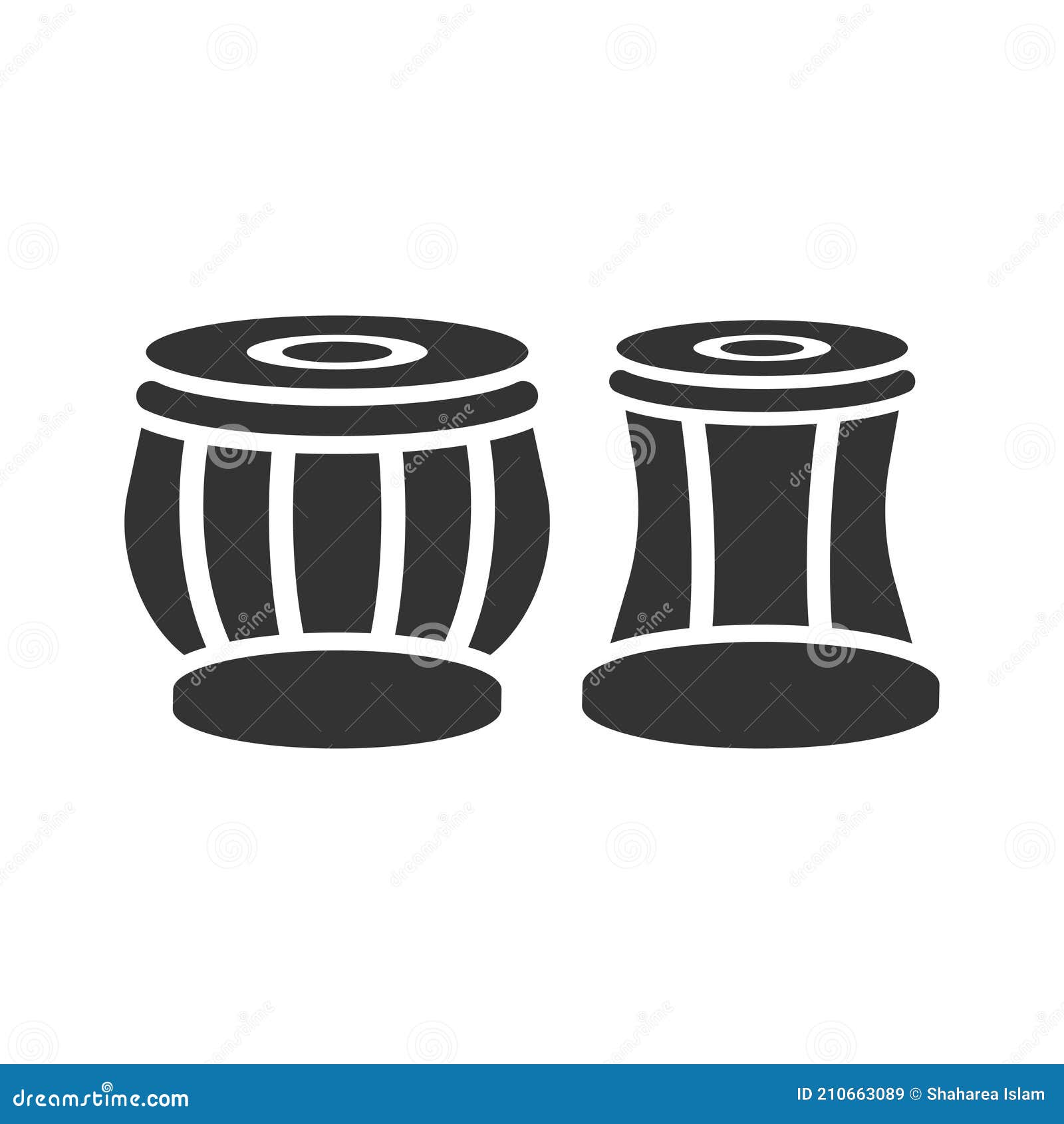Tobla Musical Instrument Icon Stock Vector - Illustration of music ...