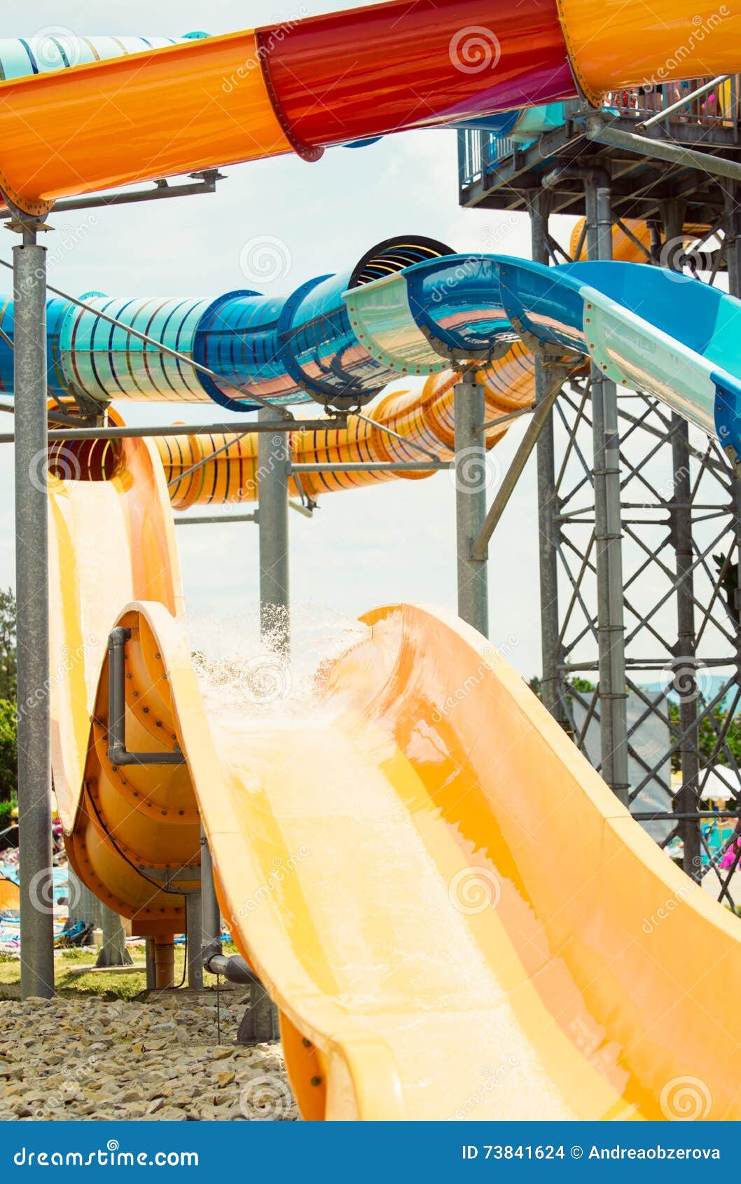 Tobogan, Water Slide, Summer Vacation Stock Photo - Image of aqua, park ...