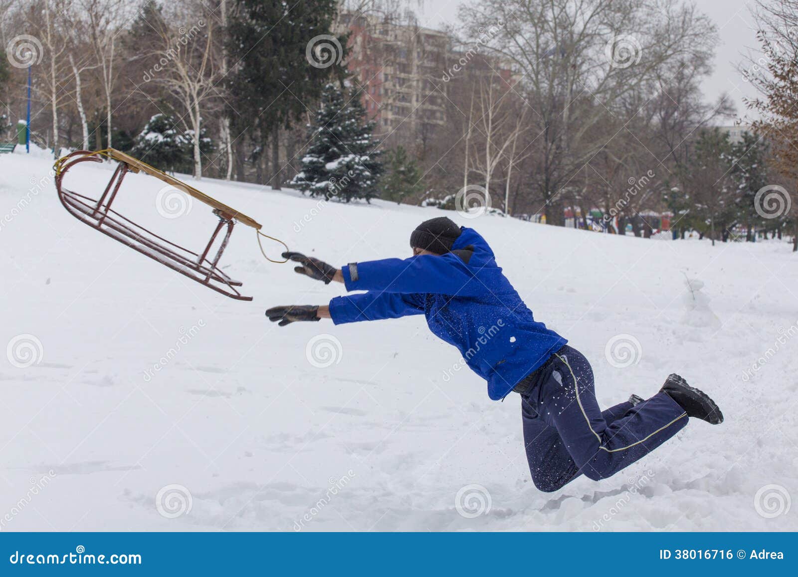 Toboggan Jump Stock Image | CartoonDealer.com #12859855