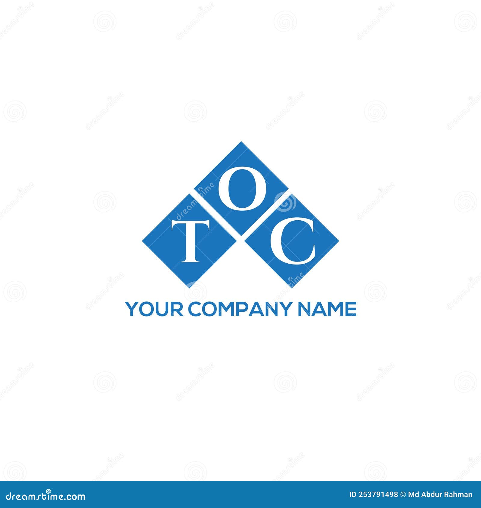 TOC Letter Logo Design on WHITE Background. TOC Creative Initials ...