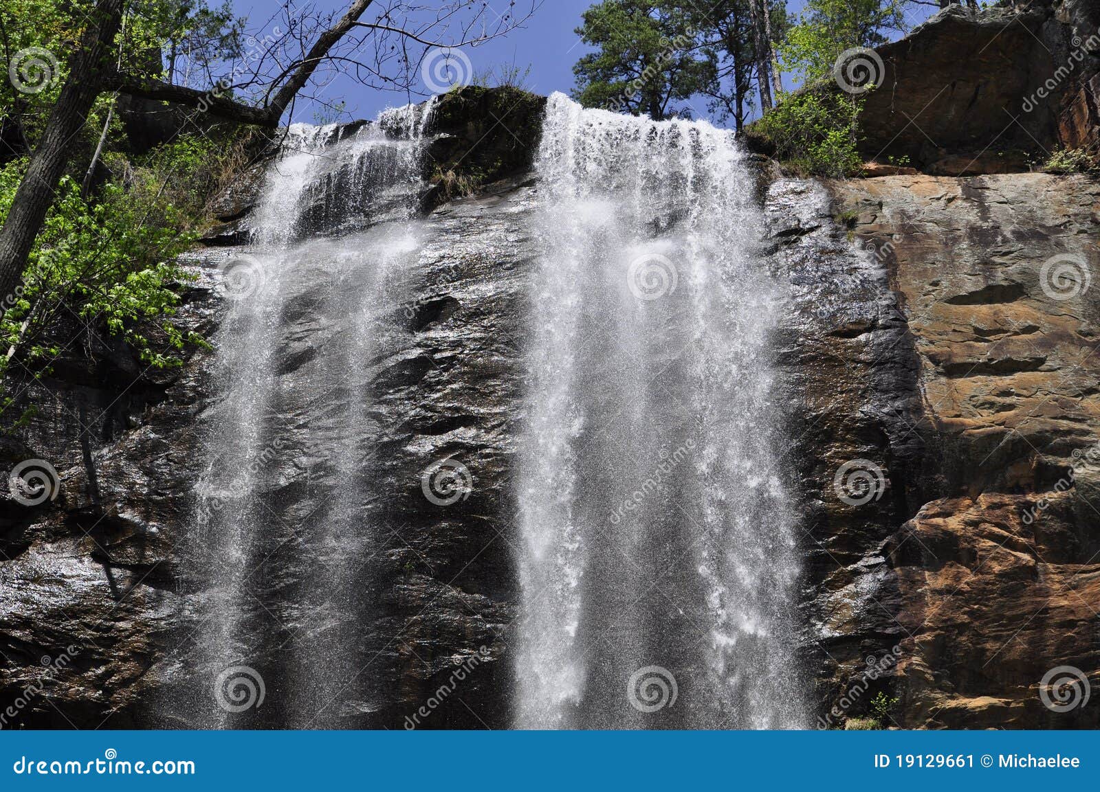Toccoa Falls Summit stock image. Image of powerful, scenic - 19129661