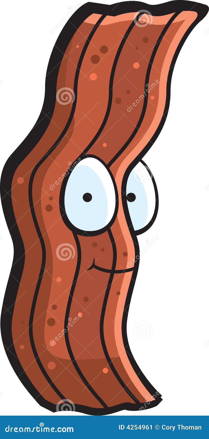 Tocino ilustración del vector. Ilustración de acortar - 4254961