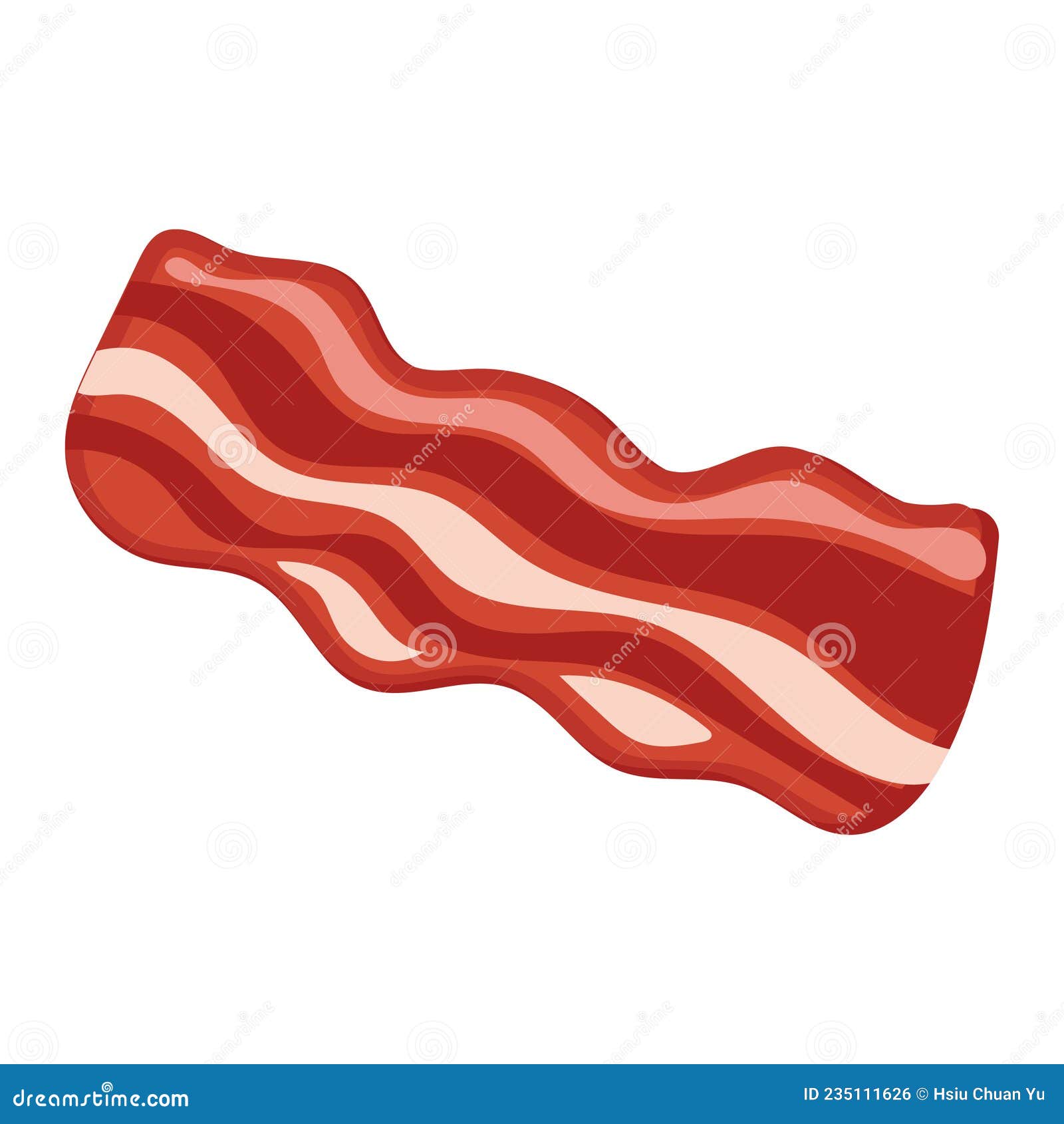 Tocino ilustración del vector. Ilustración de tocino - 235111626