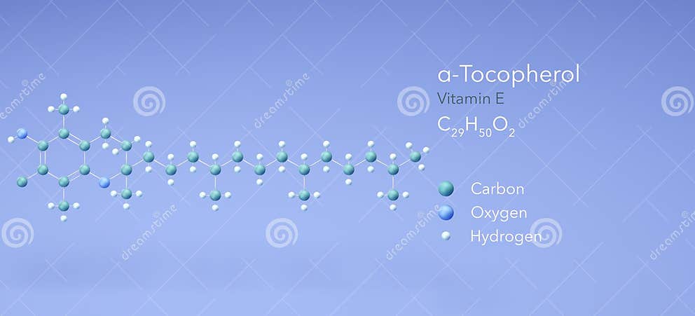 Tocopherol Alpha, Vitamin E, Molecular Structures, 3d Model, Structural ...
