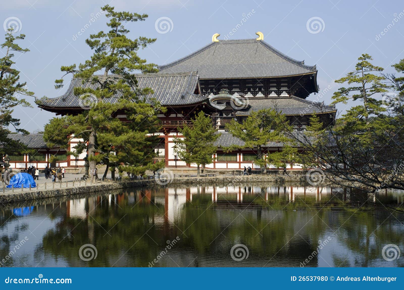 Todai-ji tempel i Nara redaktionell foto. Bild av buddism - 26537980