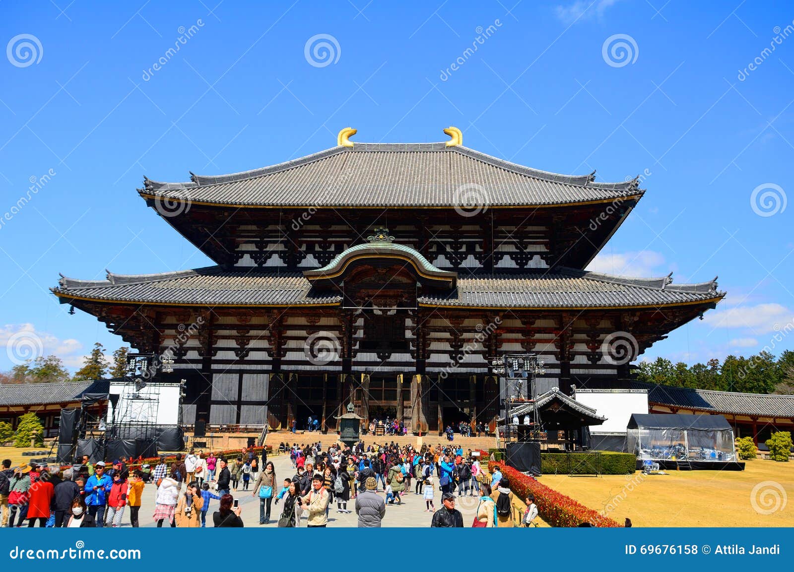 Todai-ji Temple In Nara, Japan Editorial Image | CartoonDealer.com ...