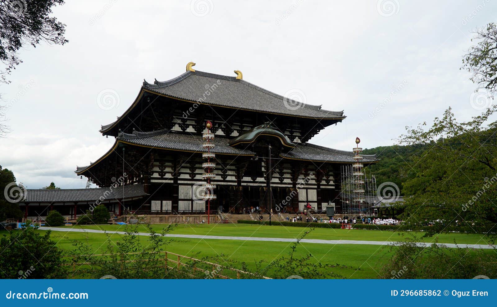 Todaiji, Great Eastern Temple. Nara, Japan. Stock Photo - Image of ...