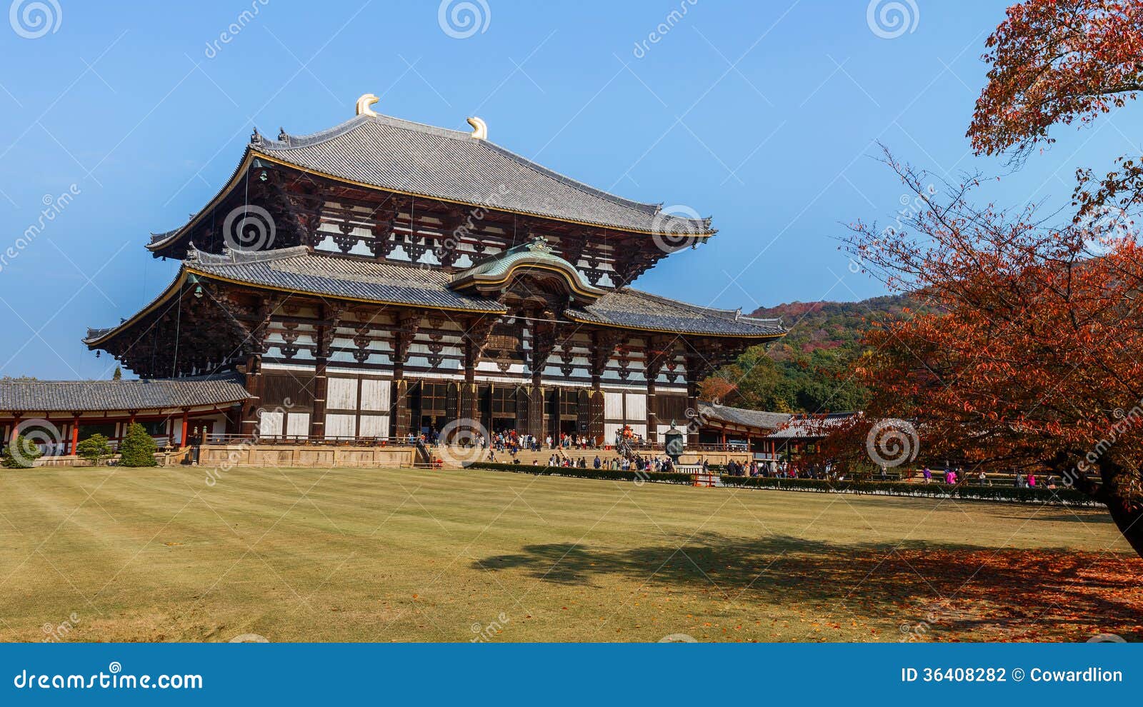 Todaiji-Tempel in Nara redaktionelles stockfotografie. Bild von kyoto ...