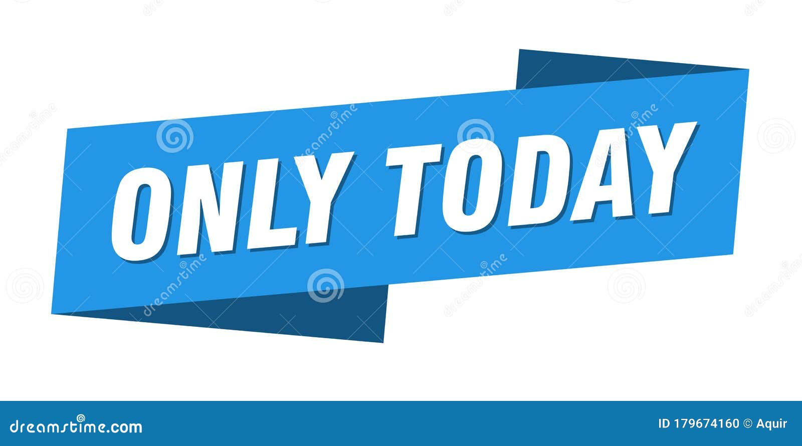 Only Today Banner Template. only Today Ribbon Label Stock Vector ...
